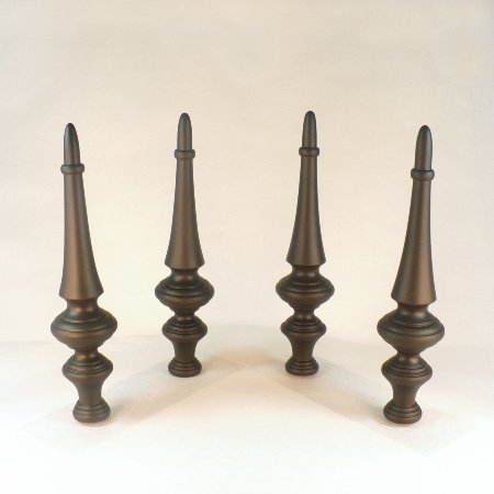 Custom Set Of Four Wooden Bed Post Finials Handmade By Picinae Studios